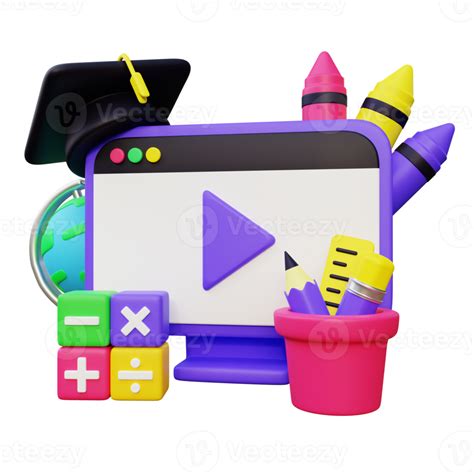 Online Course 3d Render 13168998 Png