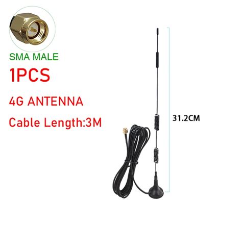 Antena Gws 4g Lte 10dbi Sma Macho Aérea 698 960 1700 2700mhz Iot Base
