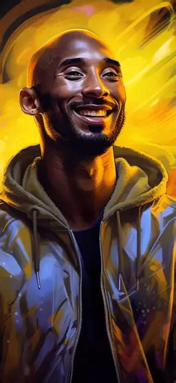 Kobe Bryant Digital Painting Basic Free Phone Live Wallpaper