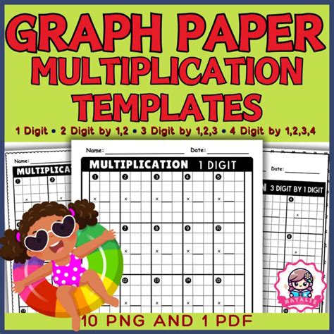 Engaging Elementary Math Graph Paper Multiplication Templates For All