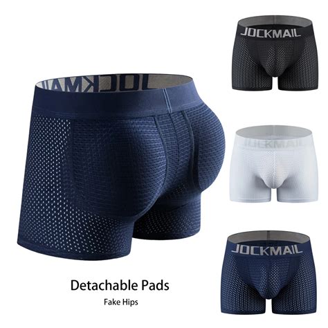 Fake Hips For Men Butts Lifter Boxer Briefs Detachable Pads Cool