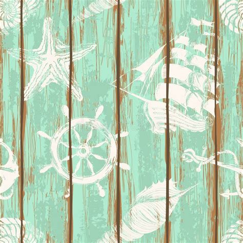 Boards Of Ship Deck Seamless Pattern Stock Vector Illustration Of