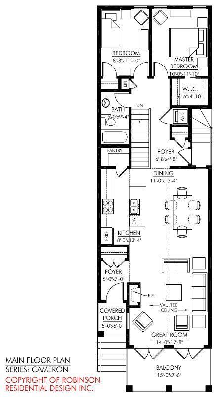 322 Hình ảnh Narrow House Plans đẹp Nhất Trong 2019 Nhà đồng Quê