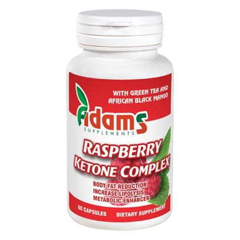 Raspberry Ketone Complex 60 Cps Cetona De Zmeura Vitamine Si