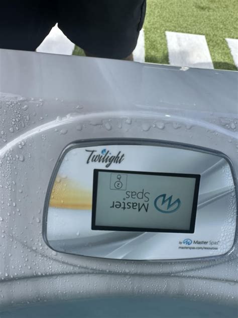 Topside Control Panel Frozen R Hottub