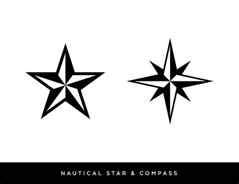 Nautical Star And Compass Etsy