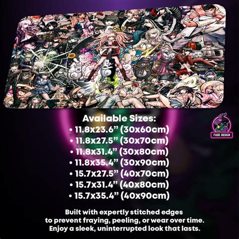 Danganronpa Universe Desk Mat Junko Enoshima Mouse Pad Desk Decor T For Gaming Rooms Etsy