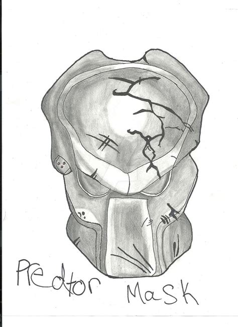 Predator Mask Drawing At PaintingValley Explore Collection Of Predator Mask Drawing