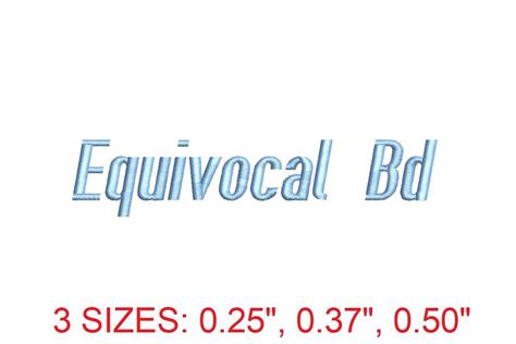 Equivocal Bd Embroidery Font · Creative Fabrica