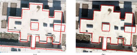 Geometric Distortion In The Image And Accurately Extracted Boundary