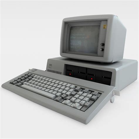 Ibm Pc Xt Set 3d Modell 99 3ds C4d Max Obj Ma Free3d