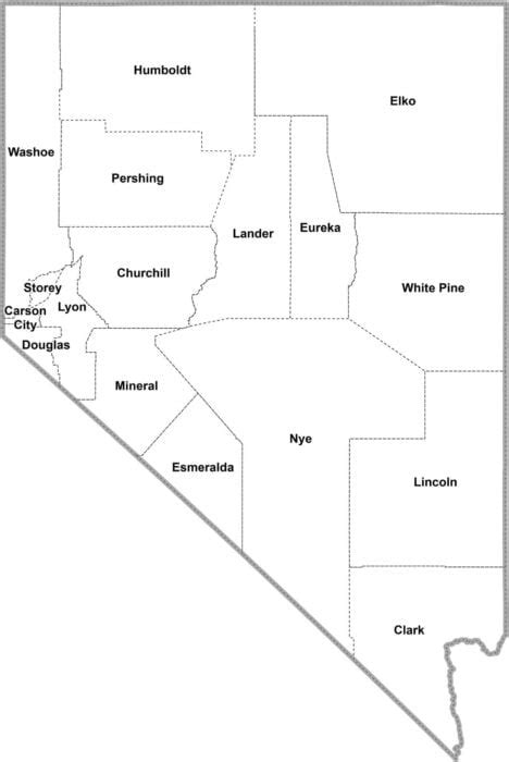 Nevada County Map Us County Maps