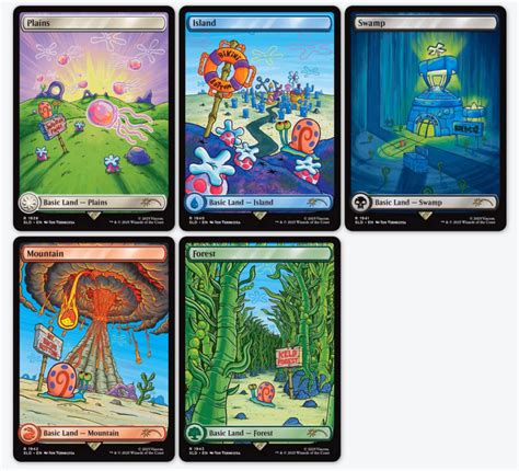 Upcoming Magic The Gathering X Spongebob Squarepants Secret Lair
