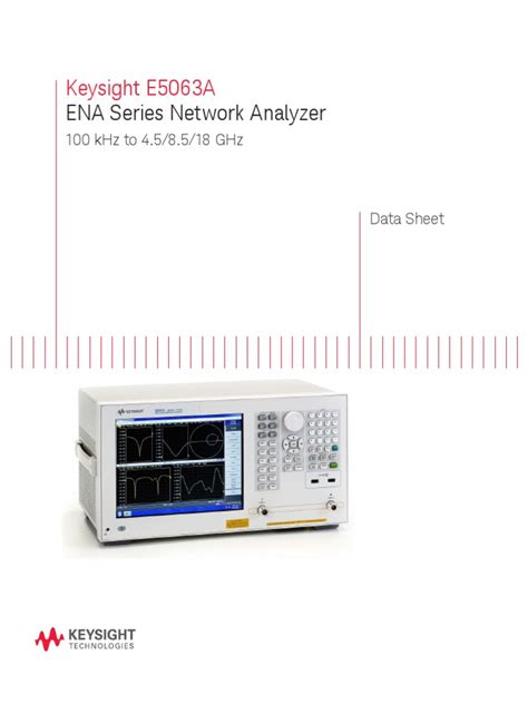 Ena Series Network Analyzer Keysight E5063a Pdf Hertz Usb