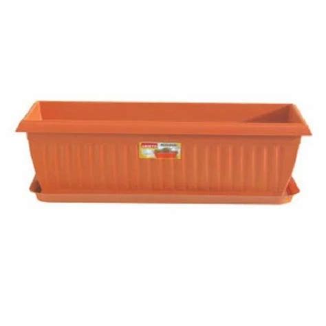 Orange Rectangular Plastic Trough Planter At Rs 600 In Surat Id Orange Rectangular Plastic Trough Planter At Rs 600 In Surat Id