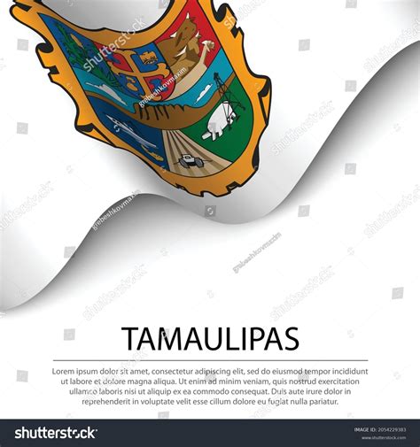 Waving Flag Tamaulipas State Mexico On Stock Vector Royalty Free