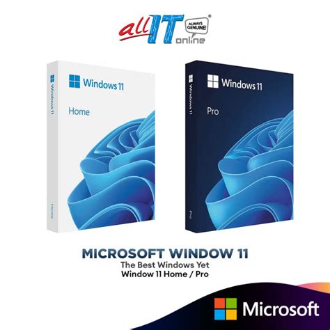 Microsoft Windows 11 Home Window 11 Pro Operating System Os 64 Bit Lazada