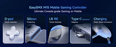 Easysmx M15 Mobile Gaming Controller For Androidiphone 15