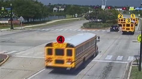 Caught On Camera School Buses Running Red Lights