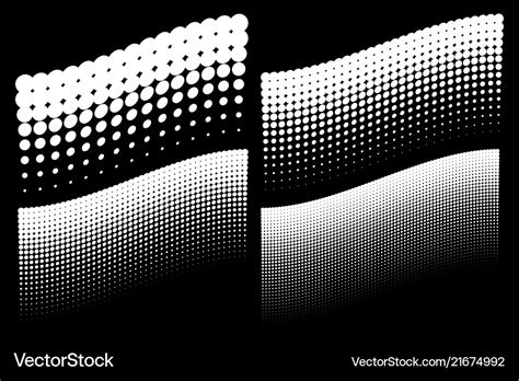 Halftone Dots Wave Backgrounds Royalty Free Vector Image