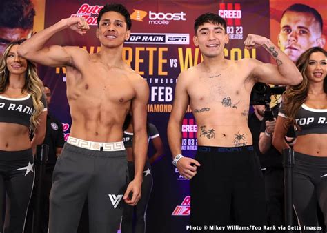 Emanuel Navarrete 129 2 Vs Liam Wilson 126 3 Weigh In Results Boxing News 24