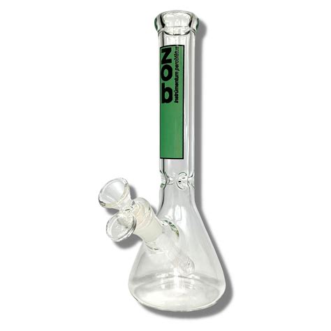 Zob Glass Basic Beaker Bong 25cm Green The Bong Baron