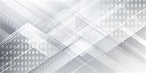 Abstract White And Gray Tech Background Stock Illustration