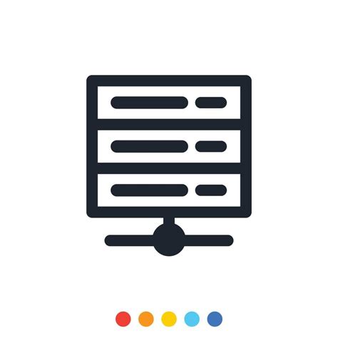 Server Rack Icon Mainframe Computer Icon 11588405 Vector Art At Vecteezy