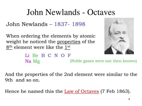 Ppt Historical Development Of The Periodic Table Powerpoint