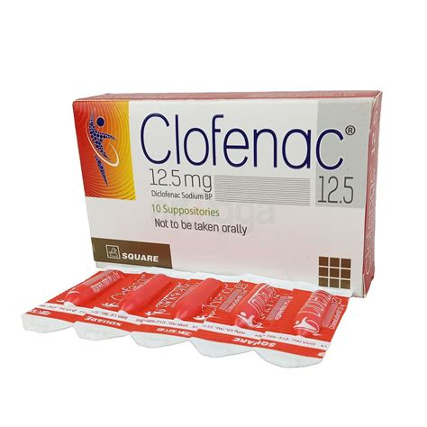 Clofenac 125 Suppository 125mg Suppository Arogga Online Pharmacy