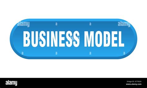 Business Model Button Rounded Sign Isolated On White Background Stock