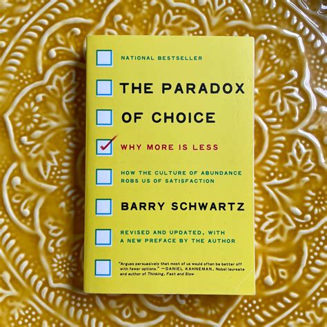 Barry Schwartz Paradox Of Choice