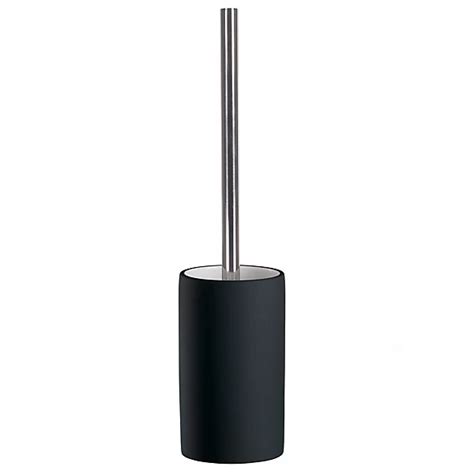 Kleine Wolke Pur Matt Black Ceramic Toilet Brush And Holder