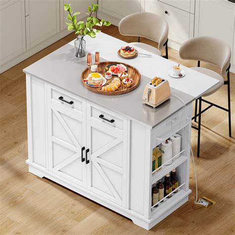 Stainless Steel Kitchen Island With Seating Extendable Kitchen Island