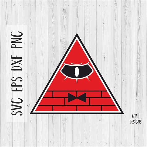Red Bill Cipher Svg Gravity Falls Downloadable File Angry Bill Cipher