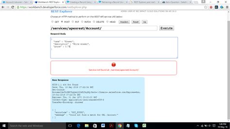 Post How To Create A Record In Workbench Using REST Explorer Salesforce Stack Exchange