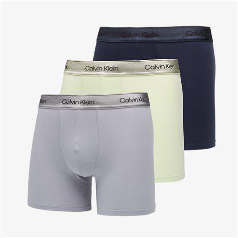 Calvin Klein Boxer Brief 3 Pack Green Footshop