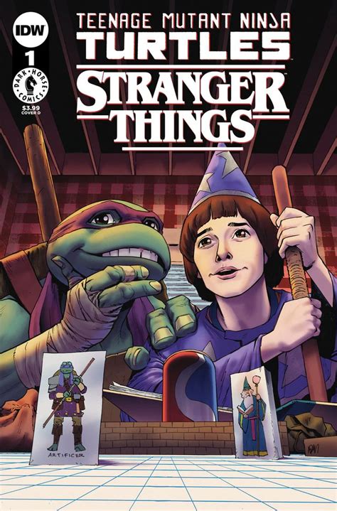 Tmnt X Stranger Things 1 Tmnt 2014 Comic Covers Stranger Things And