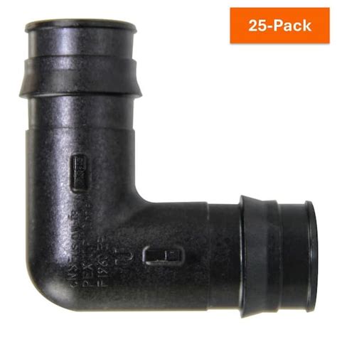 Uponor Propex 34 In Pex A Expansion Barb Engineered Polymer 90° Elbow 10 Pack Q4760750r10