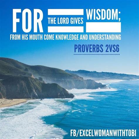 Proverb Of The Day Proverbs 26 For The Lord Gives Wisdom From His