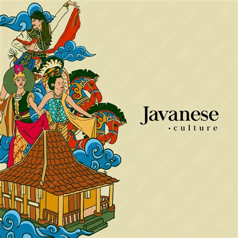 Premium Vector Set Javanese Illustration Hand Drawn Indonesian