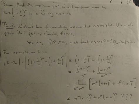 real analysis how to show directly that this sequence is cauchy