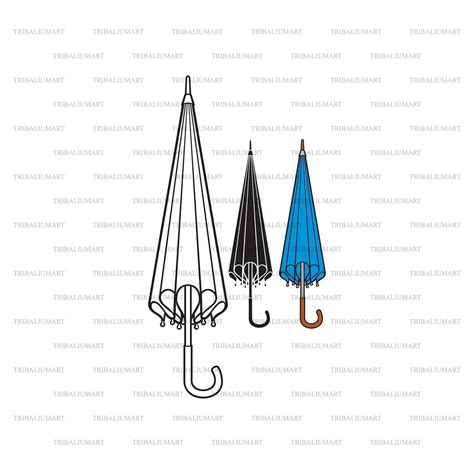 Closed Umbrella Cut Files For Cricut Clip Art Eps Svg Etsy