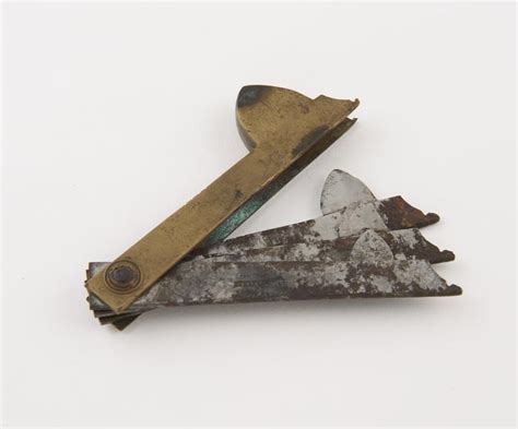 Metal Three Bladed Fleam Science Museum Group Collection