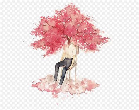 矢量樱花树人png图片素材下载图片编号yommvjar 免抠素材网