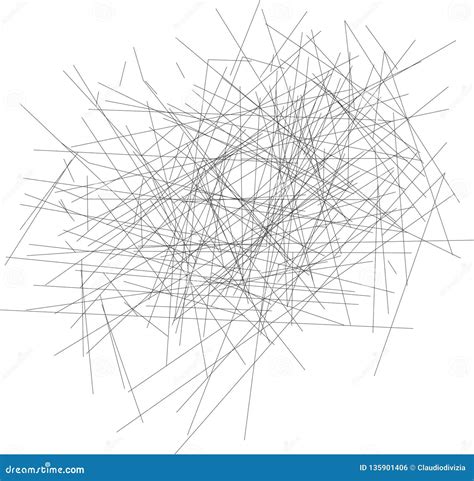 Random Tangle Of Lines Stock Illustration Illustration Of Twisted