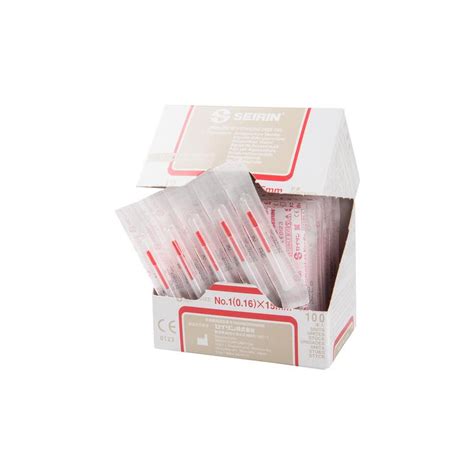 Seirin Short J Type Acupuncture Needles 016 X 15 Mm With Guide 100