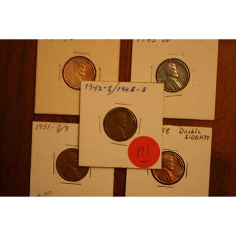 Lot Of 5 Error Pennies Cherry Pickers Guide