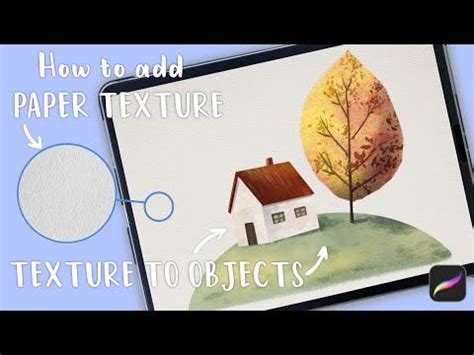 3 ways to add Paper Texture & Texture to objects in Procreate | Procreate tutorial for beginners ...