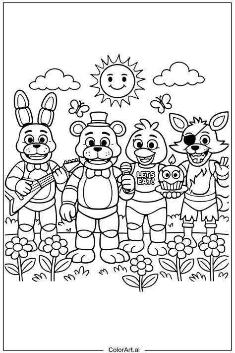 28 Free Five Nights At Freddys Coloring Pages Printable Pdf And Png